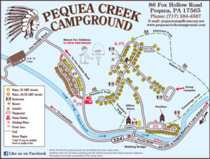 Campground Map - Map & Campsites | Pequea Creek Campground